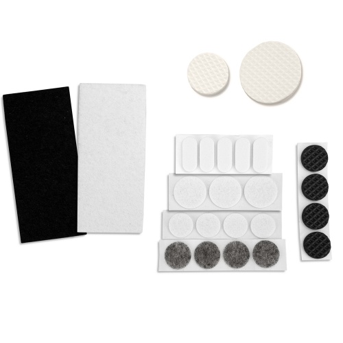 Mixed Self Adhesive Felt & EVA Pads With Case - 270 Pieces